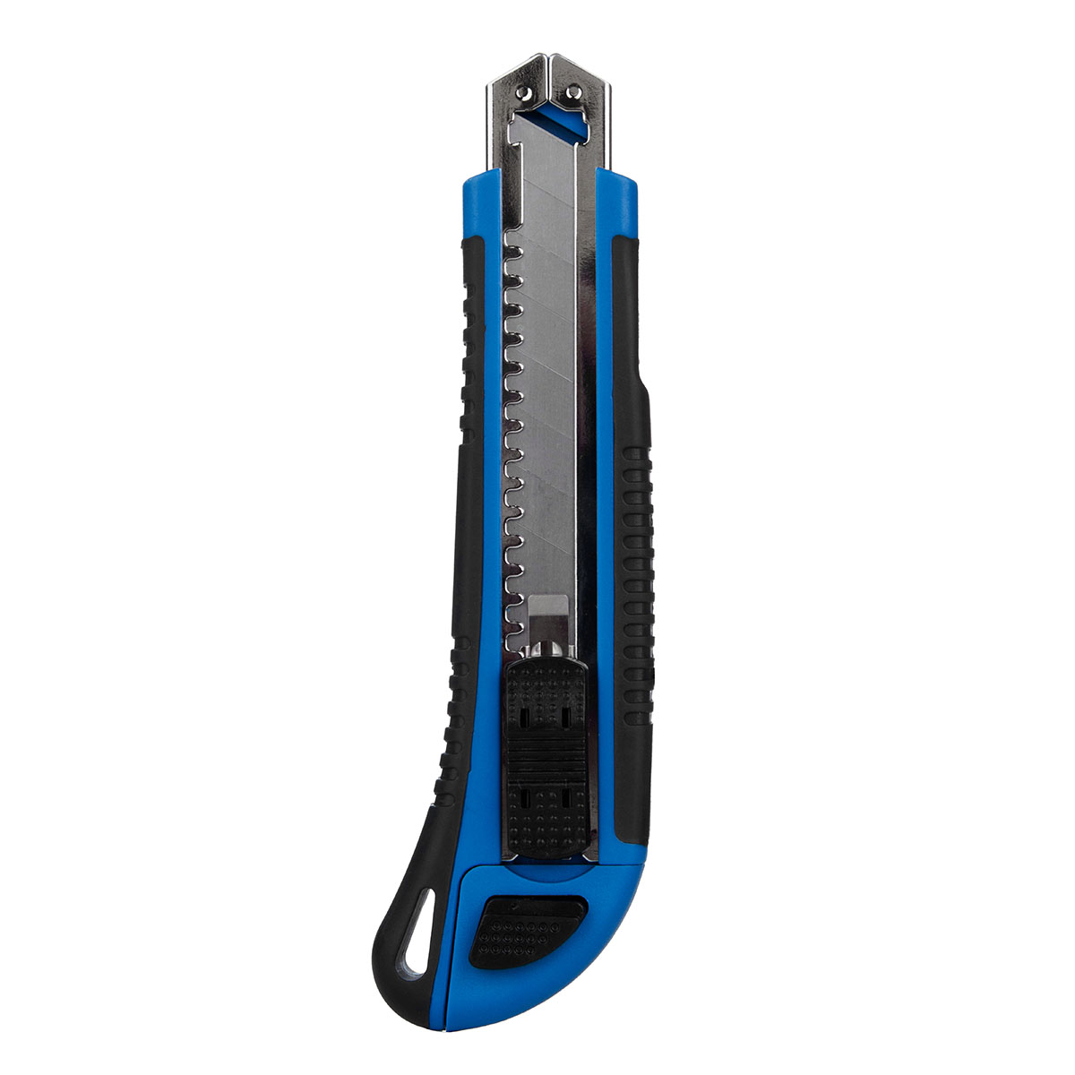 CUTTER RETRÁCTIL 18MM (C/3 HOJAS) Autorecargable – Bluetools SRL
