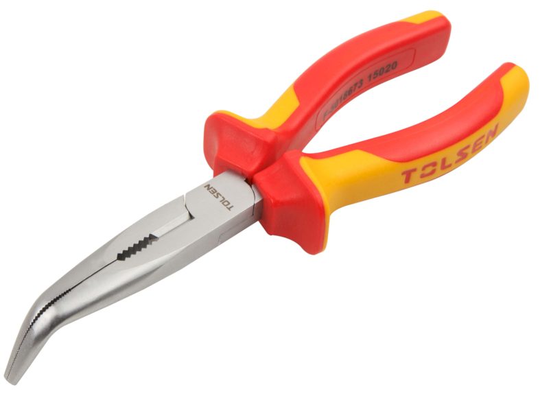 Alicate Punta Curva 200mm (8) 1000v (industrial) | Bluetools SRL